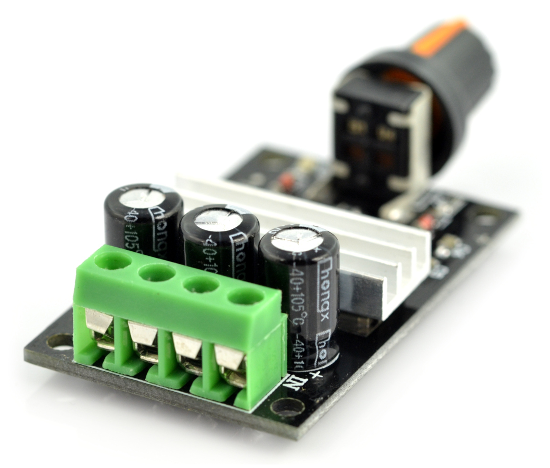 Simple DC 28V / 3A motor driver - module with knob Botland - Robotic Shop