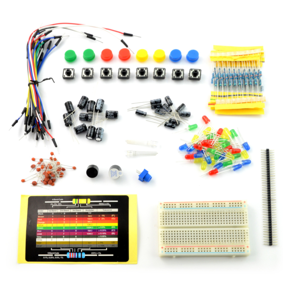 Electronic components set for Arduino - Iduino Botland - Robotic Shop