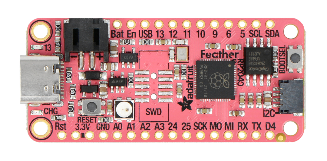 Adafruit Feather RP2040 - board with RP2040 microcontroller Botland ...