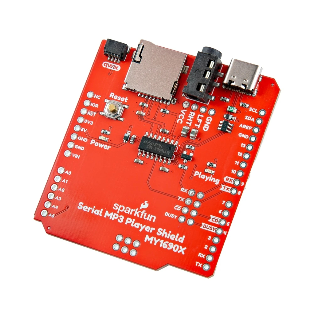 Serial Mp3 Player Shield My1690x Overlay For Arduino Sparkfun Dev 28021 Botland Robotic Shop